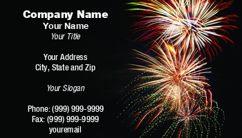 Fireworks Business Cards