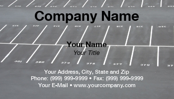 Valet Parking Business Cards