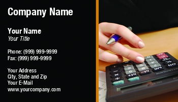 Chartered Accountant Visiting Card Sample