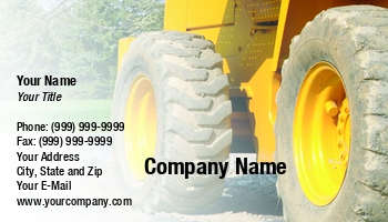 Tire Changer Business Cards